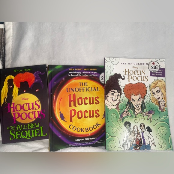 Disney | Other | Hocus Pocus Bundle Ch Coloring Cook Books | Poshmark